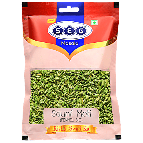Buy Seg Moti Saunf/Big Fennel - 100% Natural & Fresh, No Preservatives ...