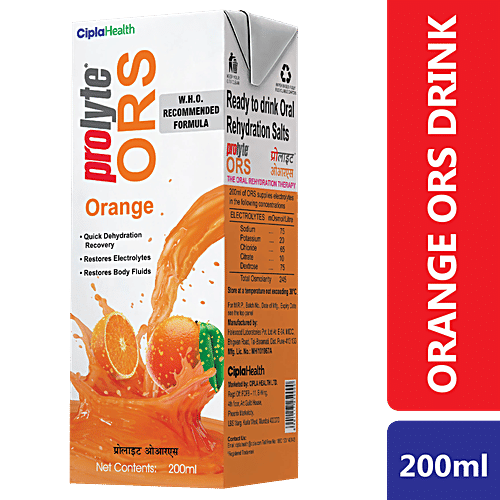 Buy Prolyte ORS Orange Liquid Online at Best Price of Rs 27 - bigbasket