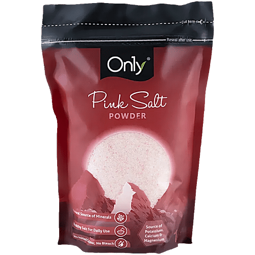 Buy On1y Pink Salt Powder - Source Of Potassium, Calcim, Magnesium, No ...