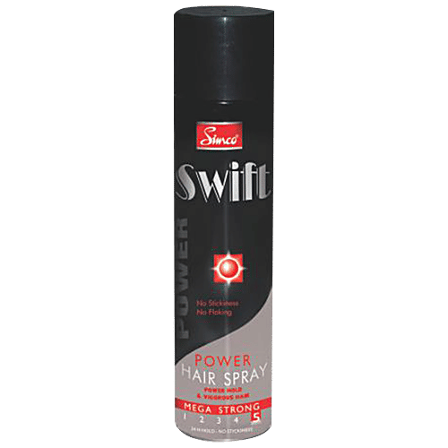 Buy Simco Swift Power Hair Spray - Mega Strong, No Stickiness ...