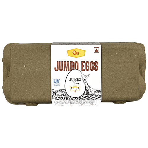 Buy HenFruit Jumbo Eggs - High Protein, Vitamin D, Fresh, 100% Natural ...