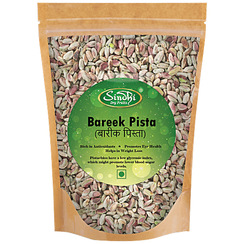 Buy Sindhi Dry Fruits Bareek Pista/Pistachios - Unsalted, Rich In ...
