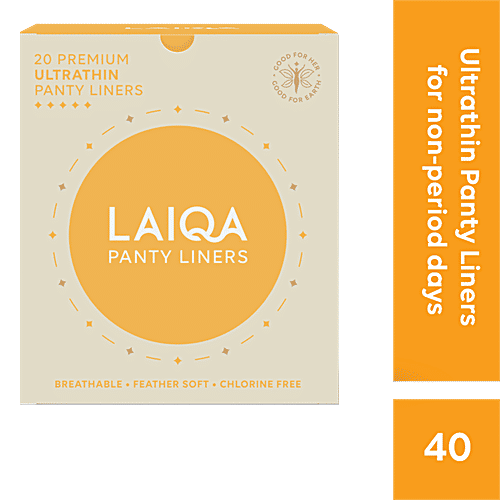 Buy Laiqa Pantyliners For Everyday Freshness - Made With Natural Fibers ...