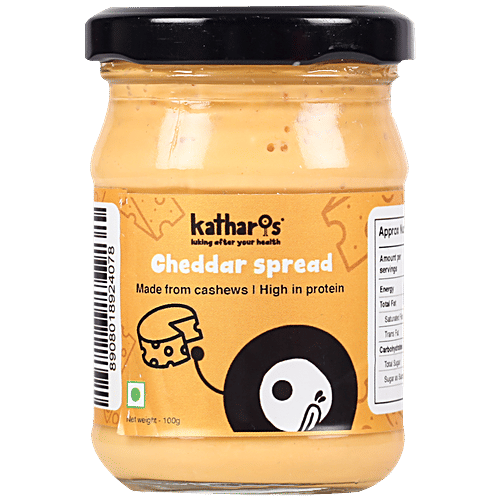 Buy Katharos Cheddar Spread - Vegan Cheese, Made From Cashews, High In ...