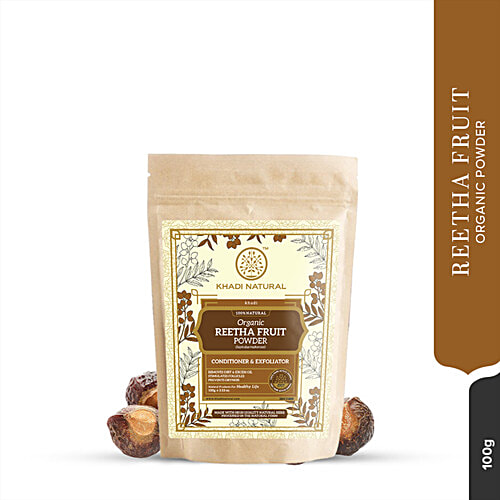 Buy Khadi Natural Reetha Fruit Organic Powder - Removes Dirt & Excess ...