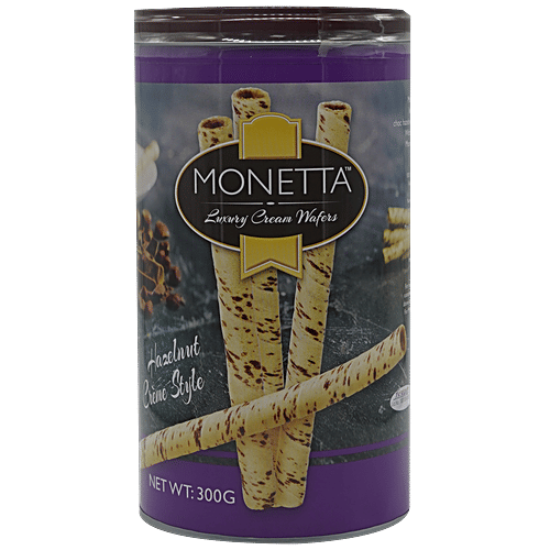 Buy Monetta Hazelnut Crème Style - Luxury Cream Wafers, Teatime Snack ...