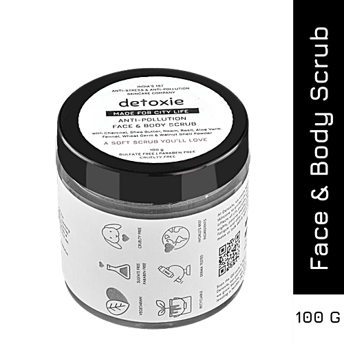 Buy Detoxie Anti-Pollution Face & Body Scrub - Removes Dead Skin Cells ...