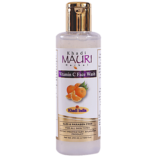 Buy Khadi Mauri Herbal Vitamin C Face Wash - SLES & Paraben Free, For ...