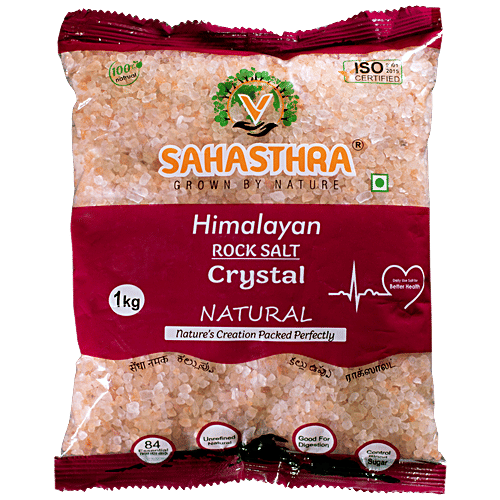 Buy Sahasthra Himalayan Pink Rock Salt - Crystal, 100% Natural, Rich In ...