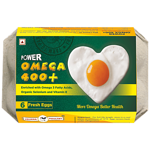 Buy Yojana Poultry Omega 400+ Eggs - Enriched With Omega 3 Fatty Acids ...