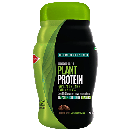 Buy ESSEN Plant Protein - Chocolate Flavour, Sweetened With Stevia ...