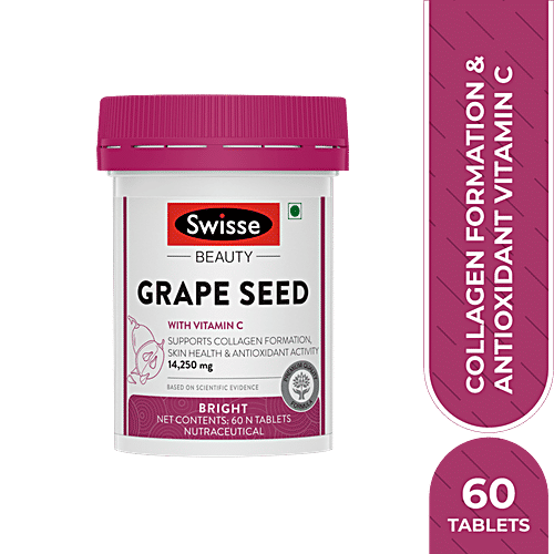 Buy Swisse Beauty - Grape Seed Tablets, With Vitamin C, For Healthy ...