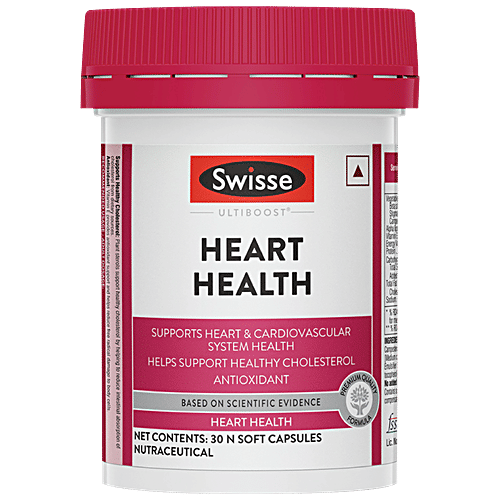 Buy Swisse Ultiboost - Heart Health Soft Capsules, For Healthy Heart ...