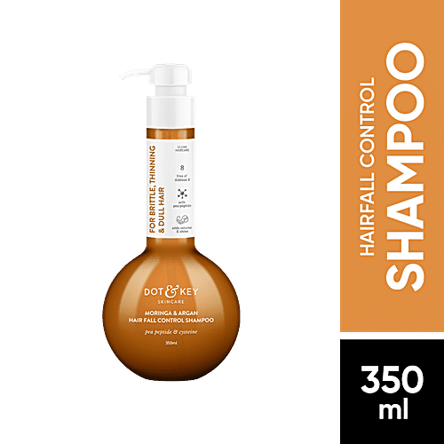 Buy Dot & Key Moringa & Argan Hair Fall Control Shampoo - For Brittle ...