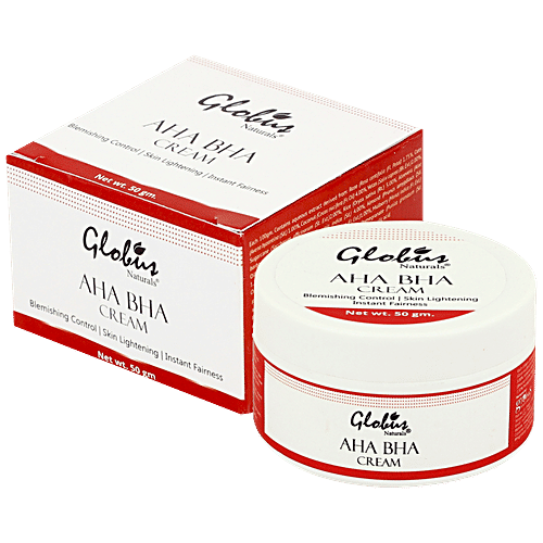 Buy Globus Naturals AHA BHA Cream - Blemishes Control, For Glowing Skin ...