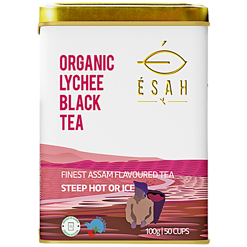 Buy Esah Tea Organic Lychee Black Tea - 100% Natural, Refreshing ...