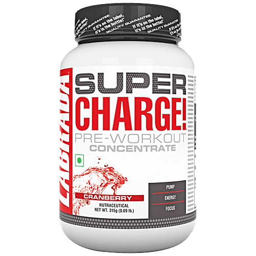 Buy Labrada Super Charge Pre-Workout - L-Arginine, L-Citrulline Malate ...