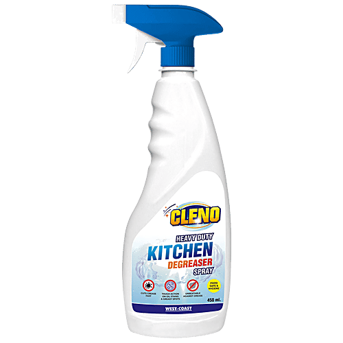 Buy Cleno Heavy Duty Kitchen Degreaser Cleaner Spray - Removes Oil, Grease, Food Stains, Chimney ...
