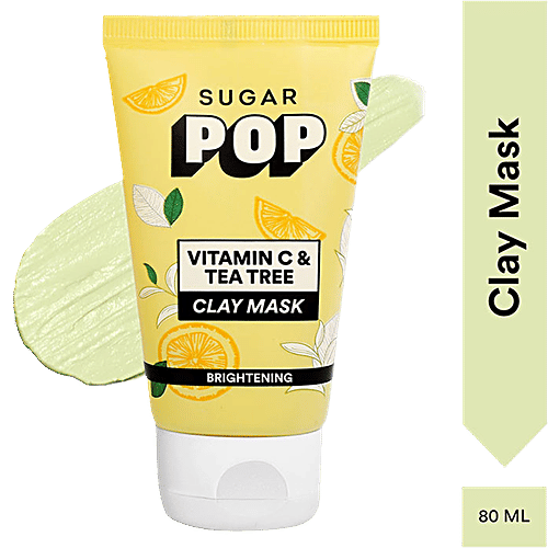 Buy SUGAR POP Vitamin C & Tea Tree Clay Mask - Brightening, Detoxifying ...
