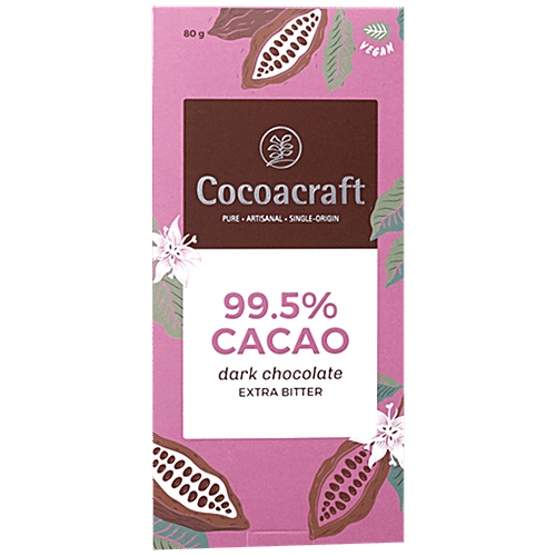 Buy Cocoacraft 99.5% Cacao Extra Bitter Dark Chocolate Couverture ...