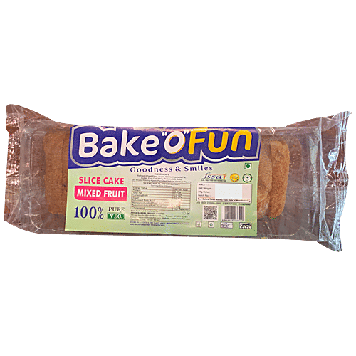 Buy Bake O Fun Slice Cake - Mixed Fruit, Pure Veg, Soft & Smooth Online ...