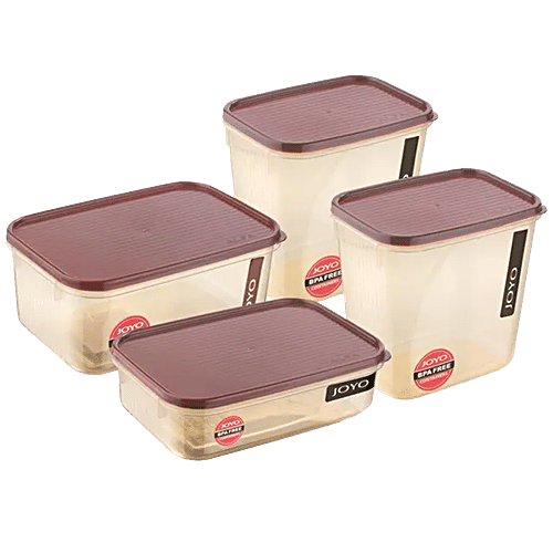 Buy Joyo Alfa Container Set - 131, 130, 122 , Plain, Shrink, Brown ...