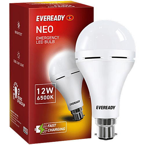 Buy Eveready 12W 6500K Neo Emergency Inverter LED Bulb - Cool Day Light ...