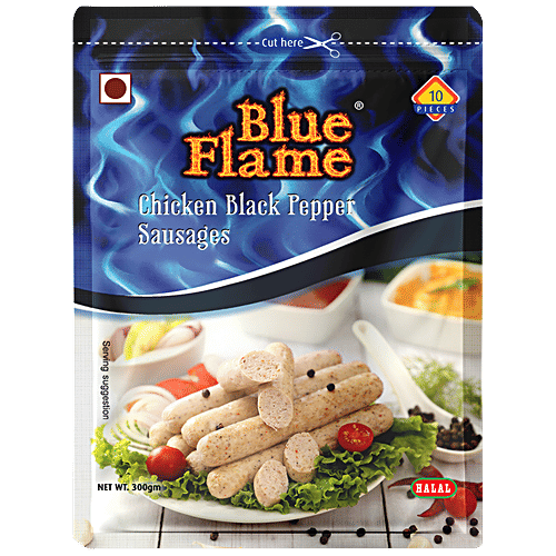Buy Blue Flame Chicken Black Pepper Sausages - Halal, Rich In Iron ...