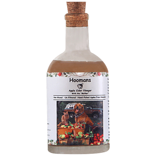 Buy Hoomans Apple Cider Vinegar - With The Mother, Unfiltered, Improves Digestion, For Smooth ...