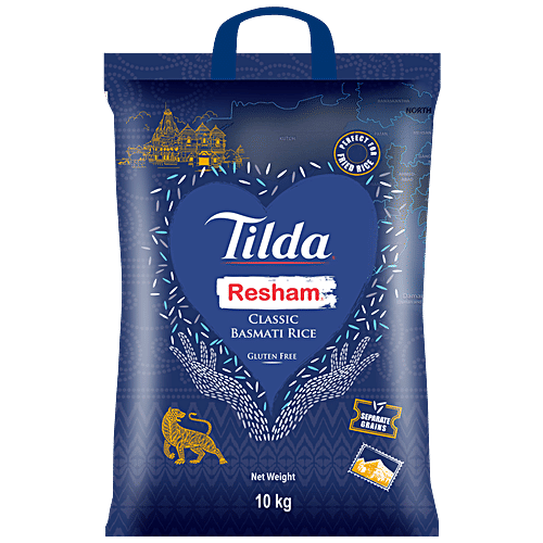 Buy Tilda Resham Classic Basmati Rice - Long-Grained, Aromatic Online ...