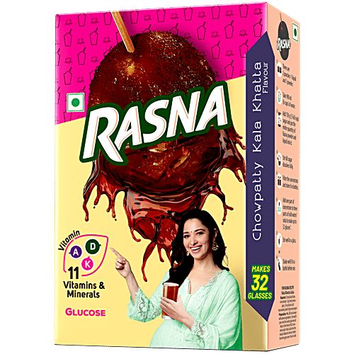 Buy Rasna Fruit Fun Preparation Drink Mix Powder - Kala Khatta Flavour ...