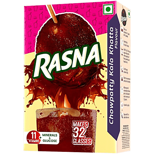 Buy Rasna Fruit Fun Preparation Drink Mix Powder - Kala Khatta Flavour ...