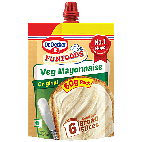 Buy Dr.Oetker Funfoods Veg Mayonnaise - Original, Rich, Creamy Online at Best Price of Rs 25 ...