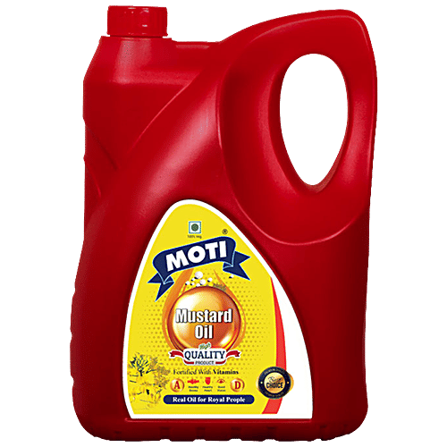 Buy Moti Mustard Oil - 100% Natural, Fortified With Vitamins, Supports ...