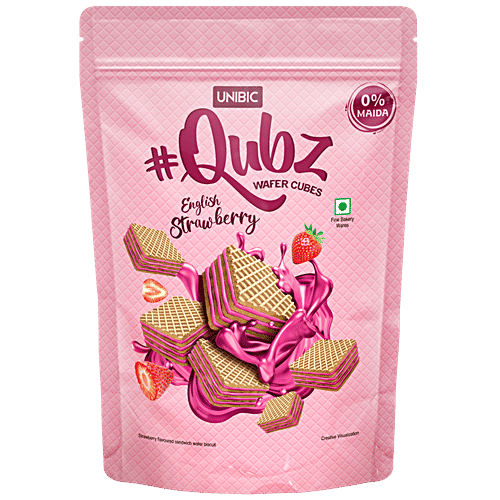 Buy Unibic Qubz English Strawberry Wafer Cubes Online at Best Price of ...