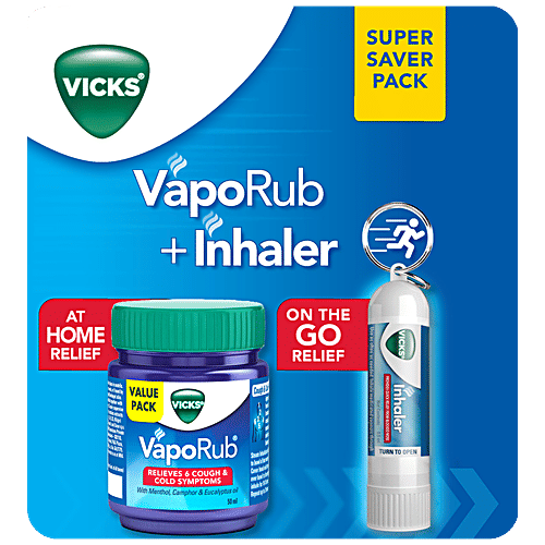 Buy Vicks VapoRub + Inhaler - For Cold & Cough Online at Best Price of Rs null - bigbasket