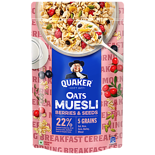 Buy Quaker Berries & Seeds Oats Muesli Online at Best Price of Rs 411. ...
