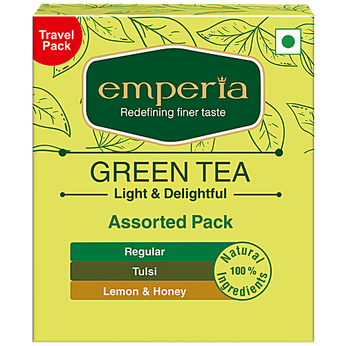 Buy emperia Tulsi, Lemon & Honey Green Tea, Travel Pack Online at Best ...
