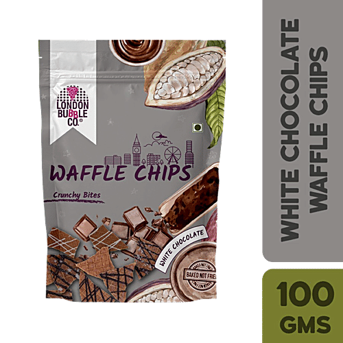 Buy LONDON BUBBLE CO Waffle Chips - White Chocolate, Baked, Eggless ...