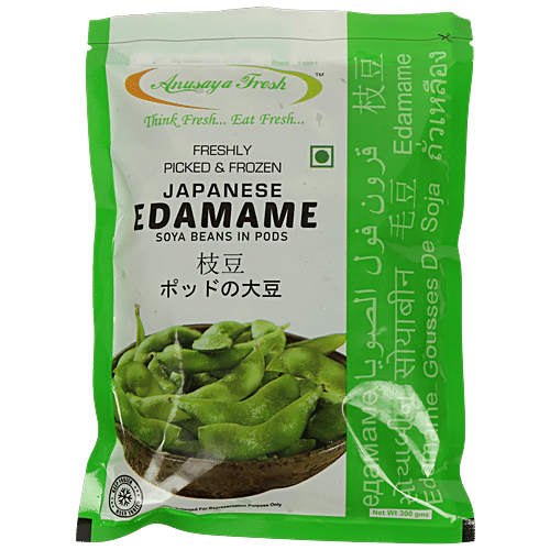 Buy Anusaya Fresh Japanese Edamame Beans Pod - Frozen, Healthy, Vegan ...