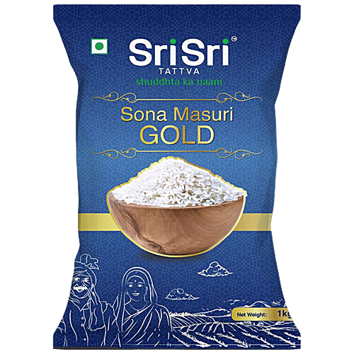 Buy Sri Sri Tattva Sona Masuri Gold Rice - Easy To Digest, Rich Aroma & Taste Online at Best ...