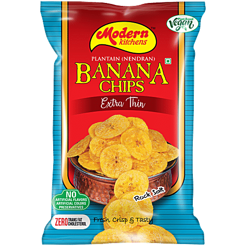 Buy Modern Kitchens Banana Chips - Salted, Vegan, Extra Thin, Fresh ...