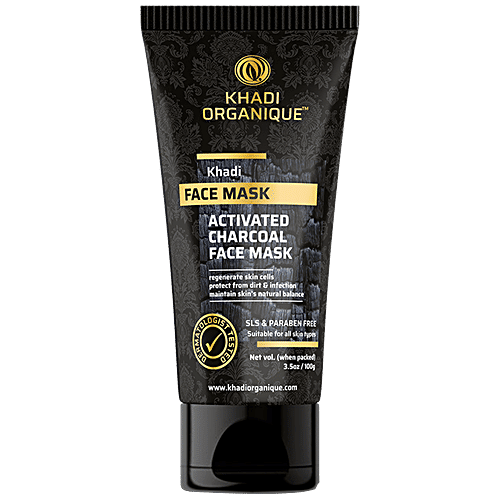 Buy Khadi Organique Activated Charcoal Face Mask - Removes Dead Skin ...