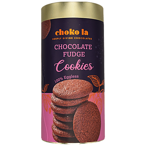 Buy Choko La Chocolate Fudge Cookies - 100% Eggless, Rich, Crispy ...
