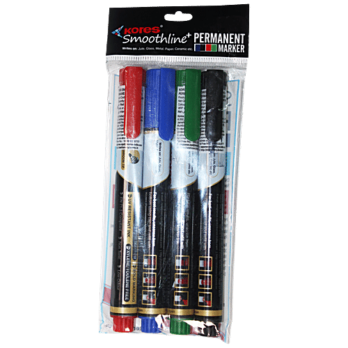 Buy Kores Smoothline Plus Permanent Board Marker - For Semi-Permanent ...