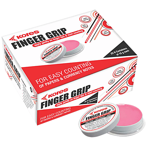 Buy Kores Finger Grip For Currency Notes & Paper - Non-Toxic & Non ...