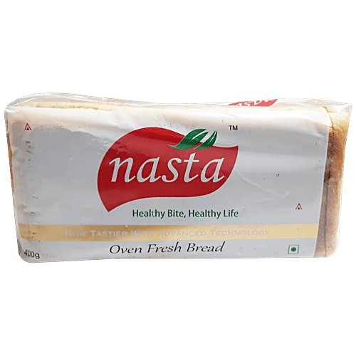 Buy Nasta Medium Sliced White Bread - Oven Fresh, Soft, Sweet, Healthy ...