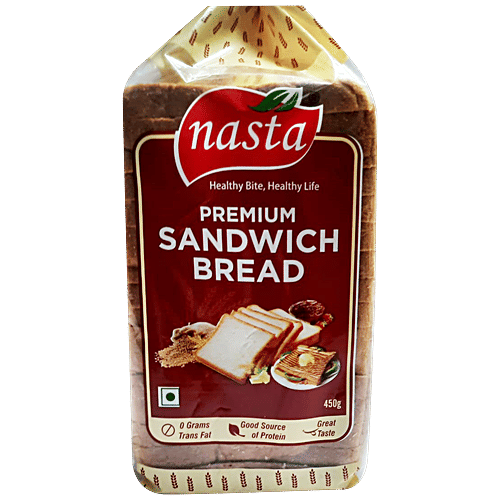 Buy Nasta Premium Sandwich Bread - Soft, Healthy, High In Protein, No ...