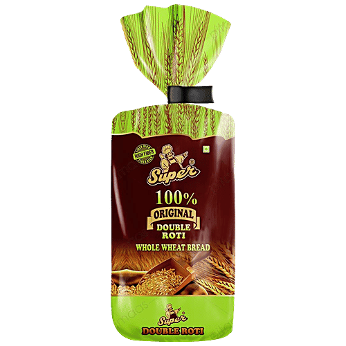 Buy Super Whole Wheat Bread/Double Roti - 100% Original, High In Fibre ...