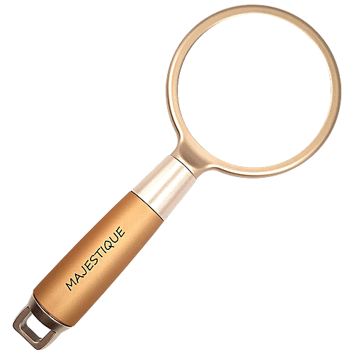 Buy Majestique Handle Mirror - HR 111, Golden, Sturdy Handle, Perfect ...